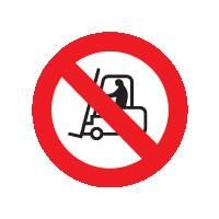 Heftruck Verbod pictogramsticker ITM Interma