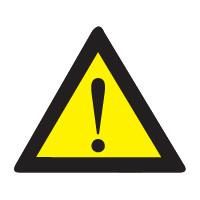 Gevaar pictogramsticker ITM Interma