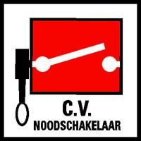 Noodschakelaar CV pictogramsticker ITM Interma