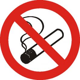 Rook Verbod pictogramsticker ITM Interma